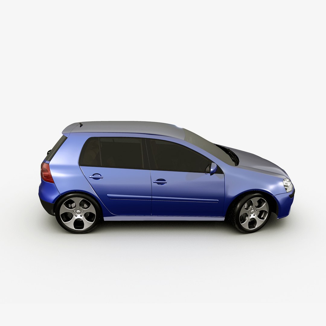3d model of volkswagen golf 5