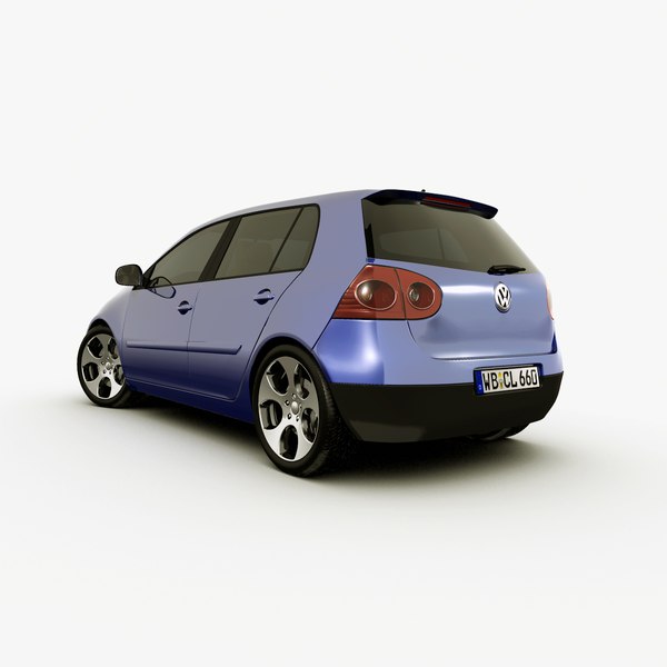 3d model of volkswagen golf 5