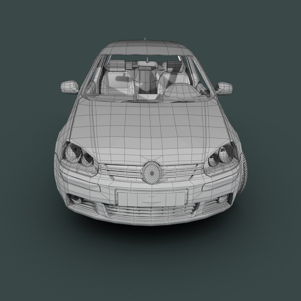 3d model of volkswagen golf 5