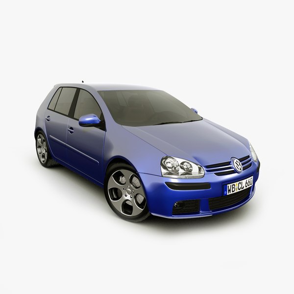 3d model of volkswagen golf 5