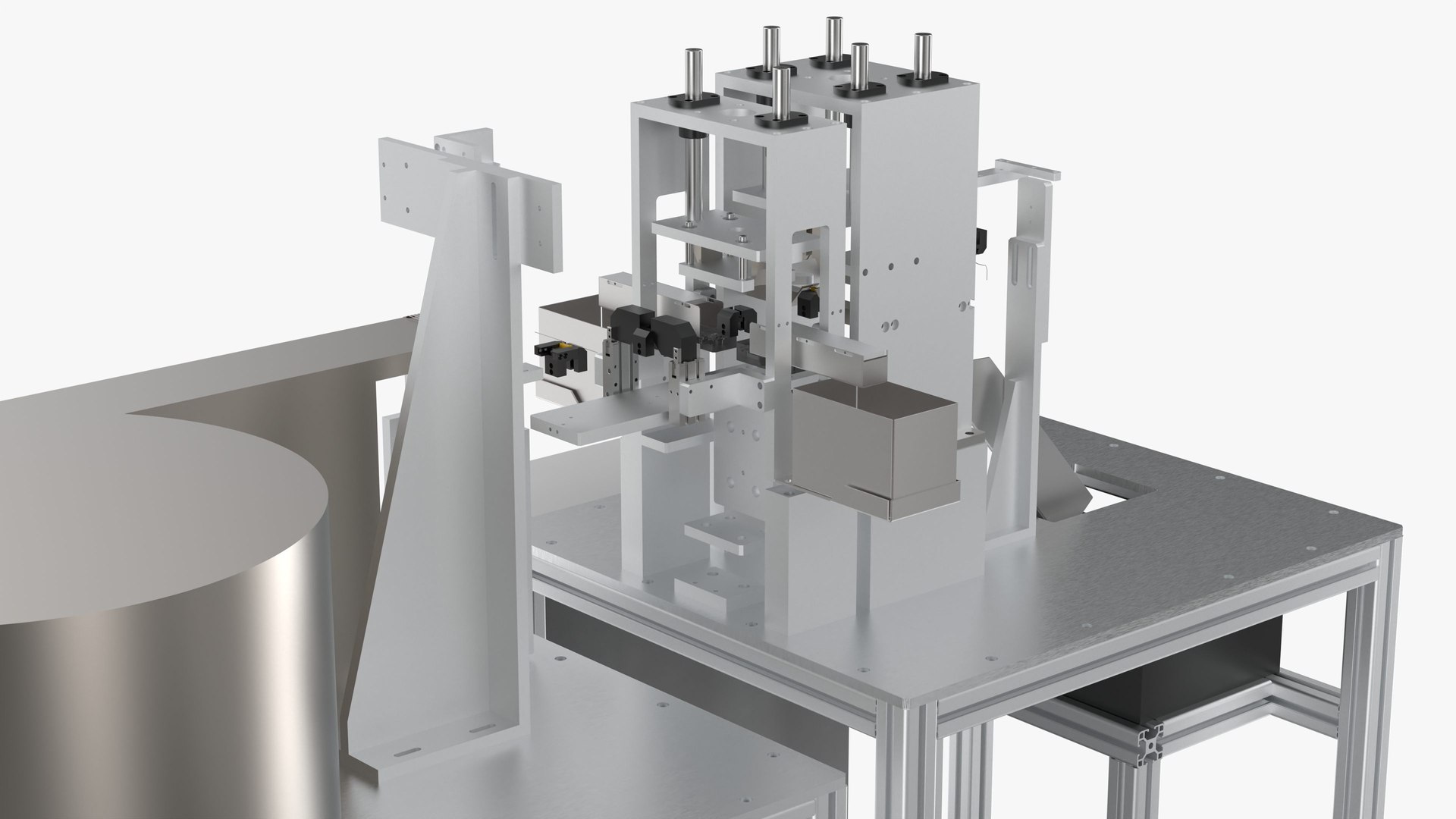 Automatic Capacitor Corner Cutting And Bending Machine 3D Model ...