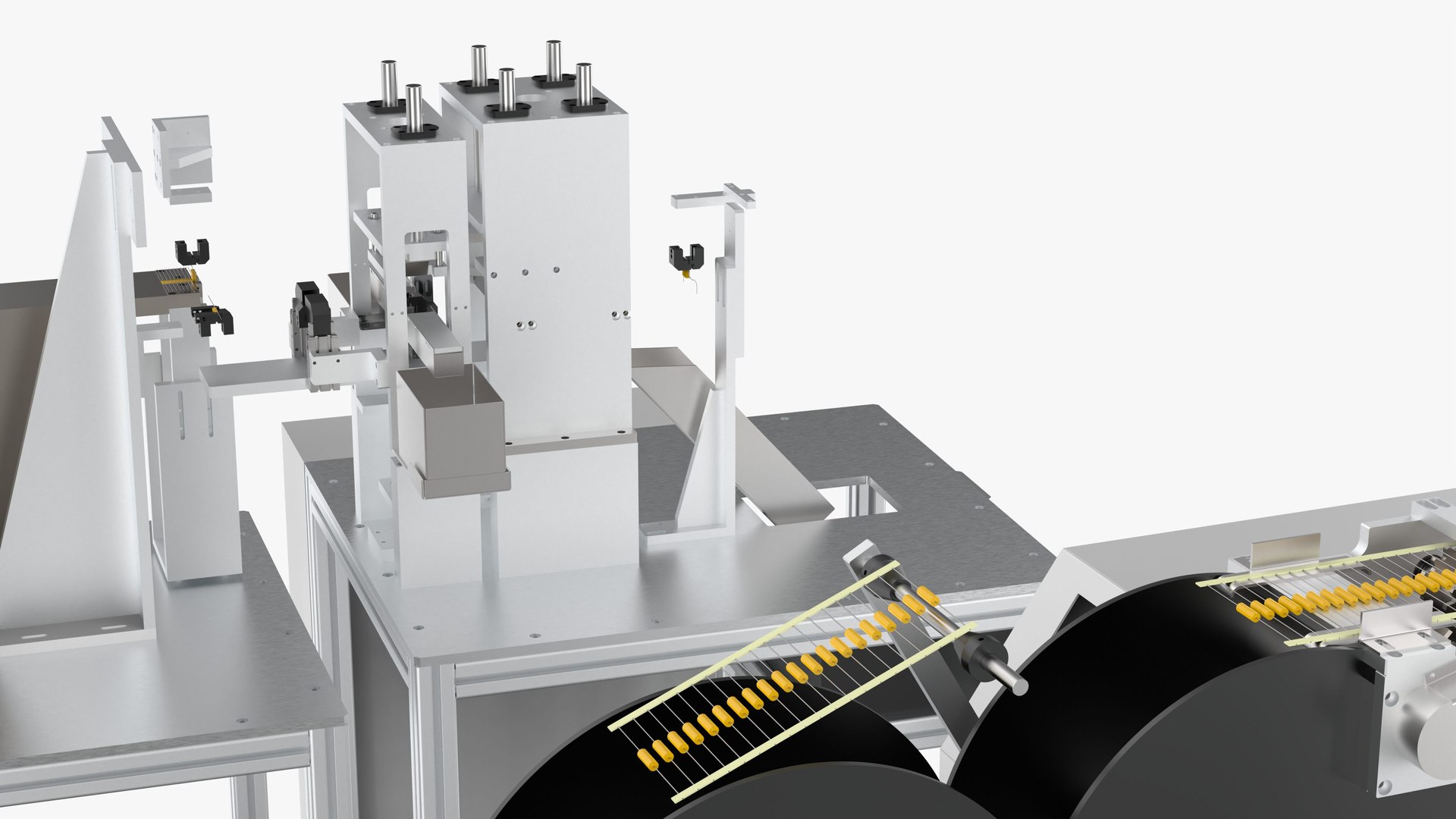 Automatic Capacitor Corner Cutting And Bending Machine 3D Model ...