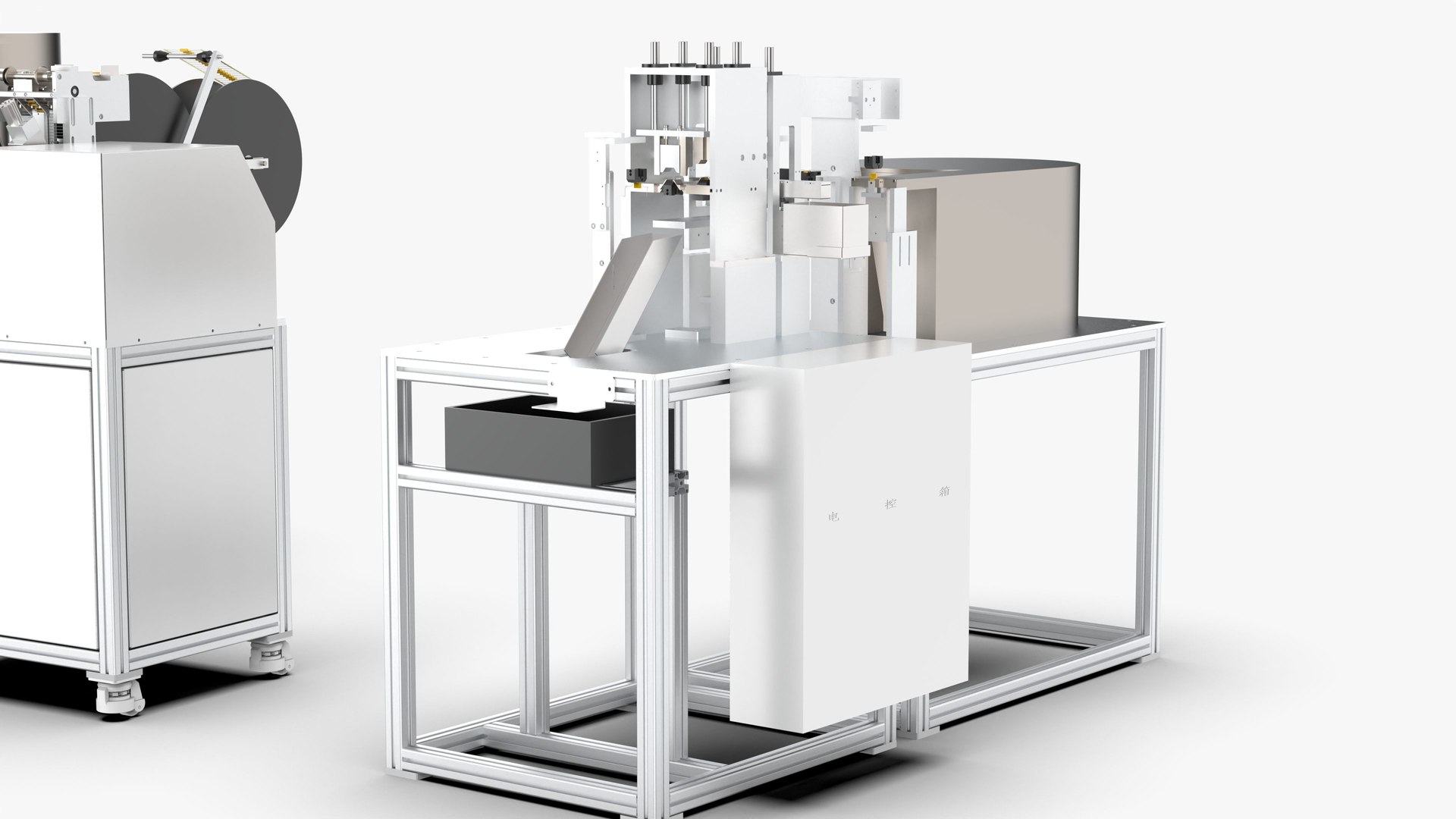 Automatic Capacitor Corner Cutting And Bending Machine 3D Model ...