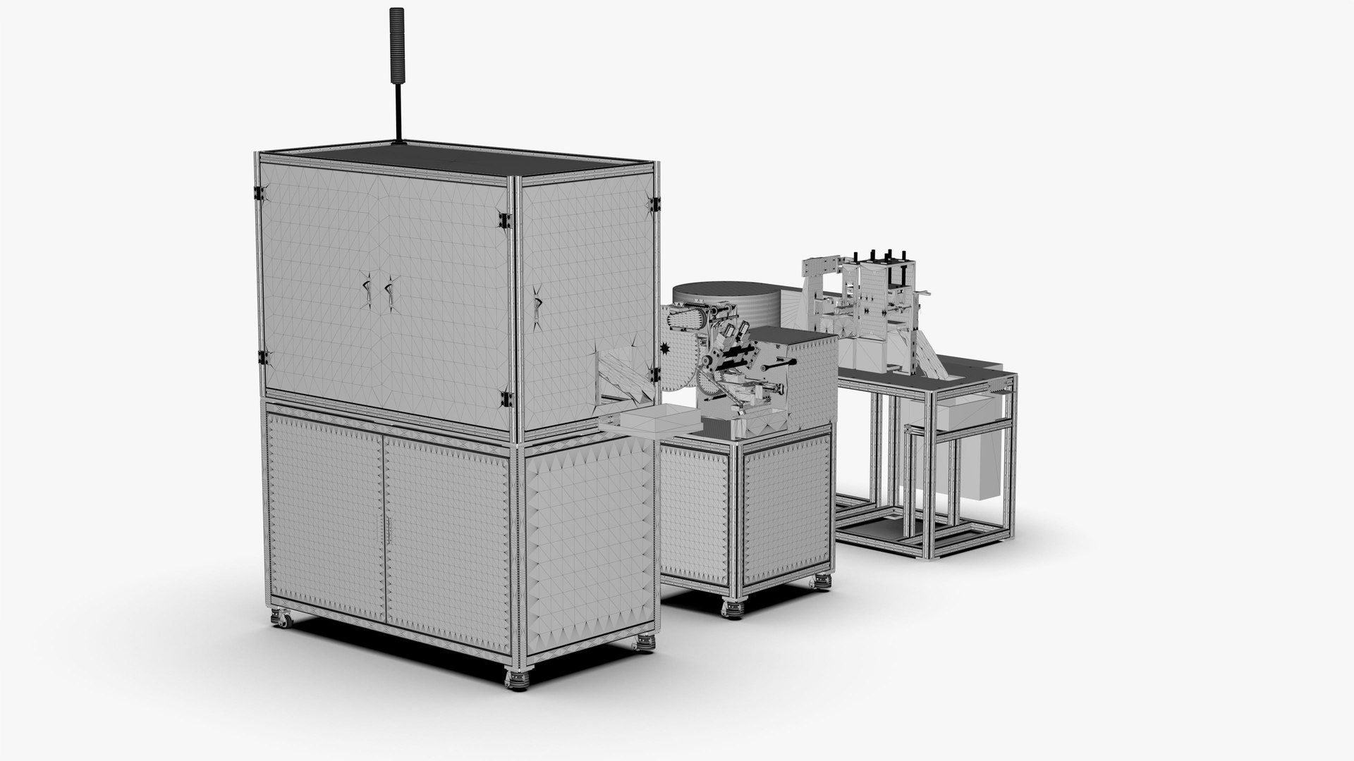 Automatic Capacitor Corner Cutting And Bending Machine 3D Model - TurboSquid 2412272