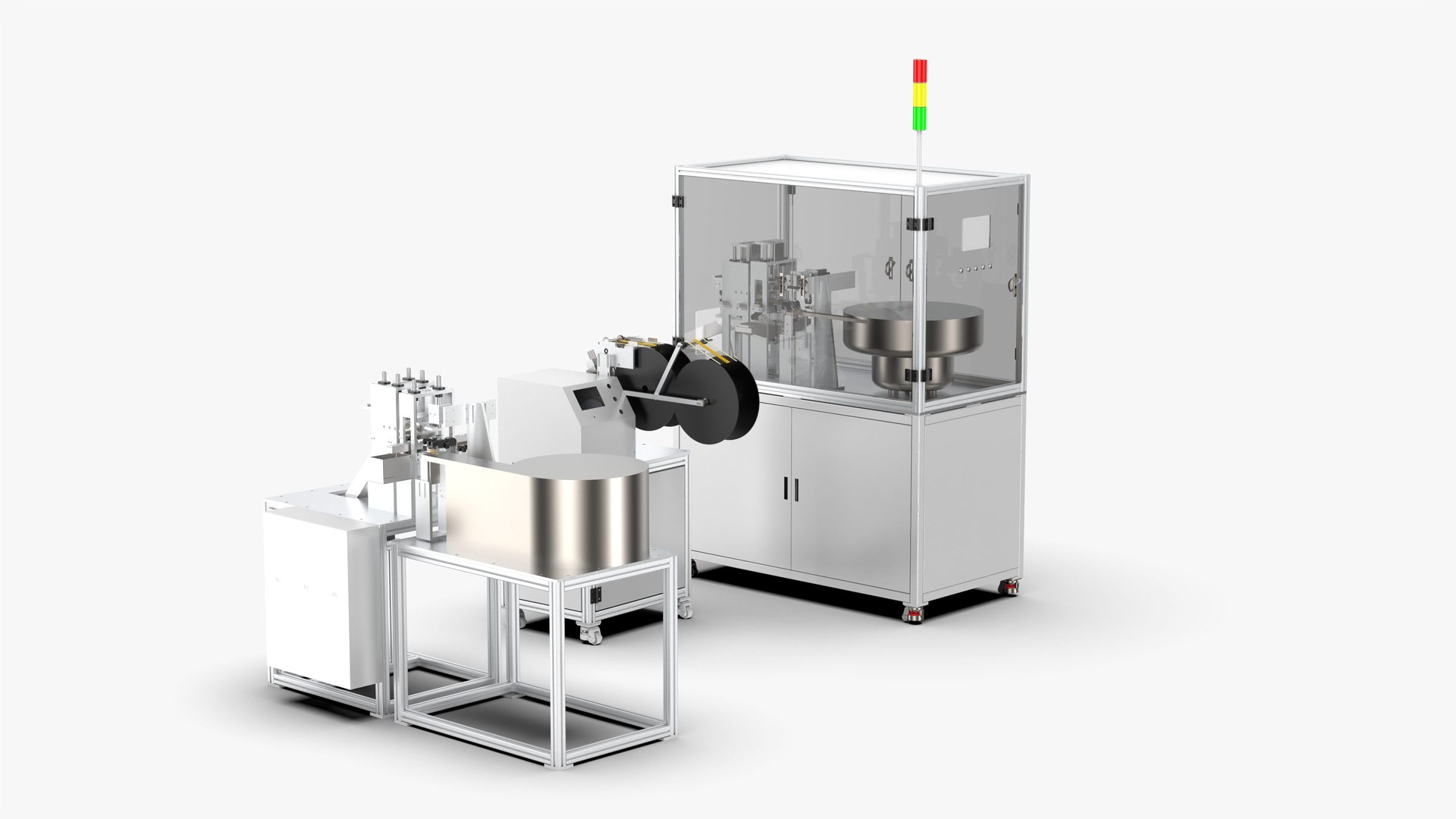 Automatic Capacitor Corner Cutting And Bending Machine 3D Model - TurboSquid 2412272