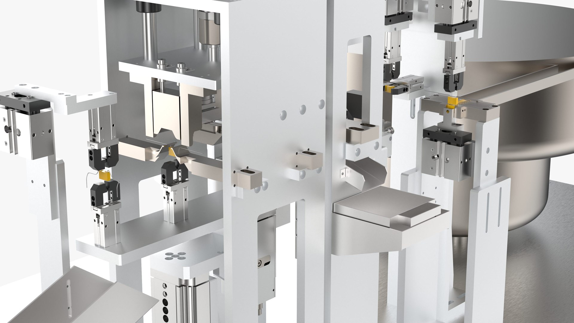 Automatic Capacitor Corner Cutting And Bending Machine 3D Model - TurboSquid 2412272