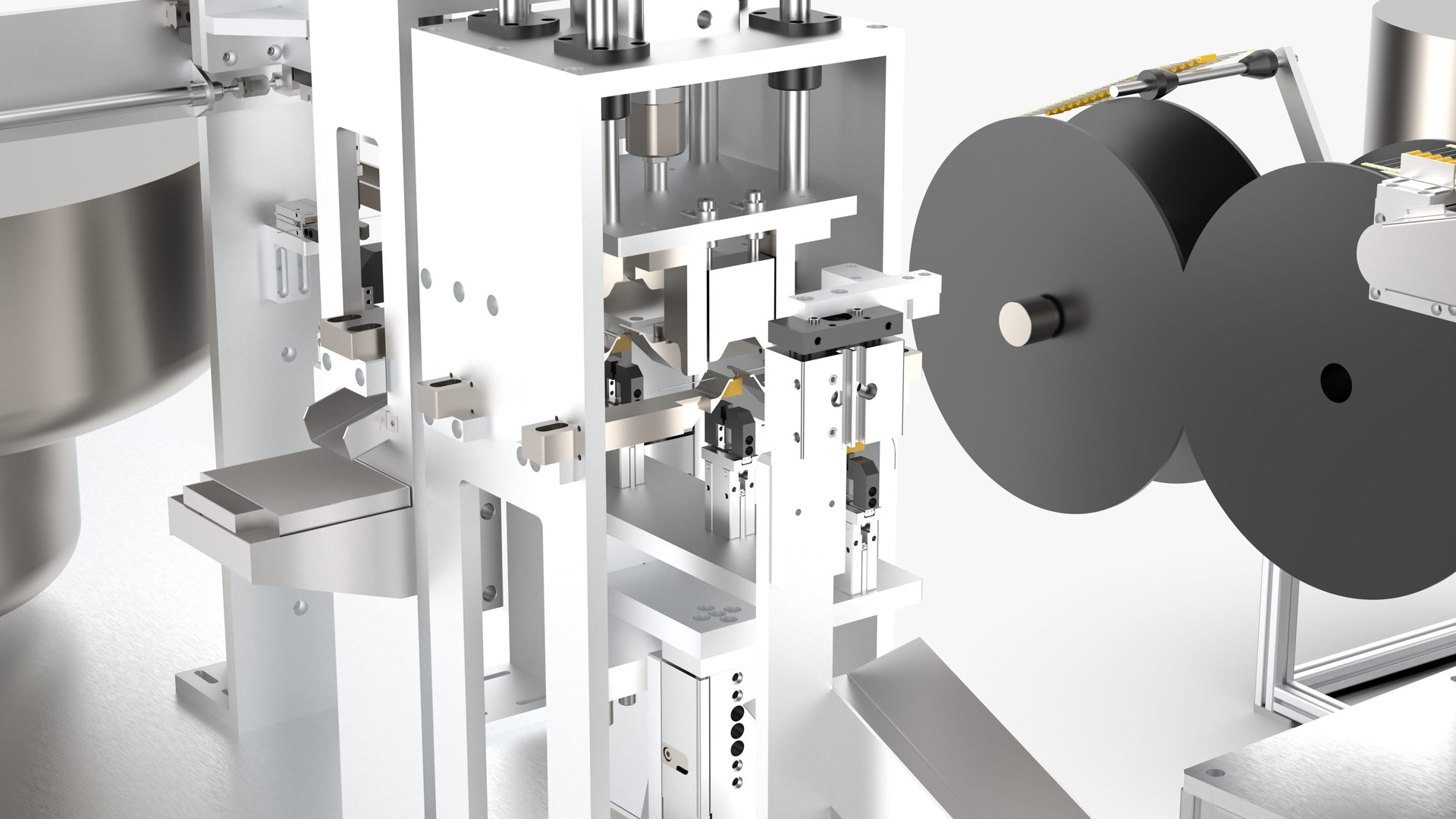 Automatic Capacitor Corner Cutting And Bending Machine 3D Model ...