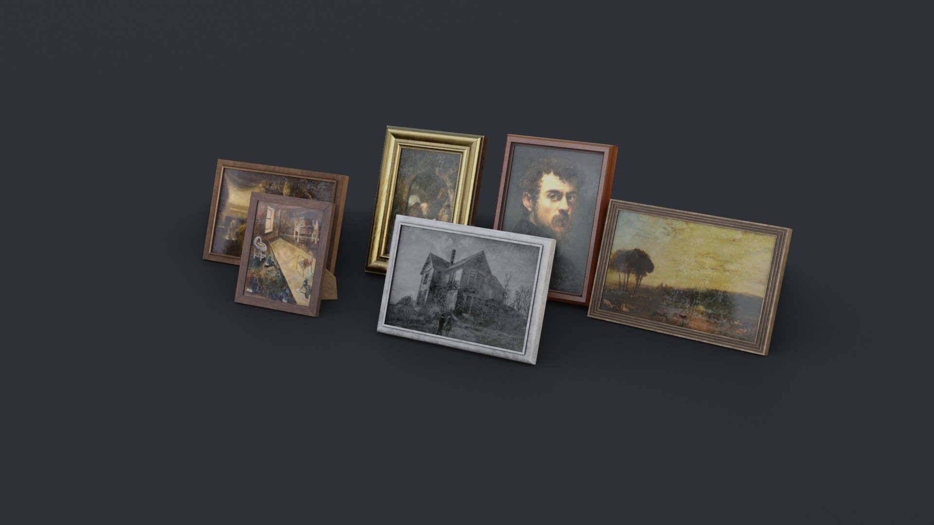 3D Model Old Picture Frames - TurboSquid 2103129