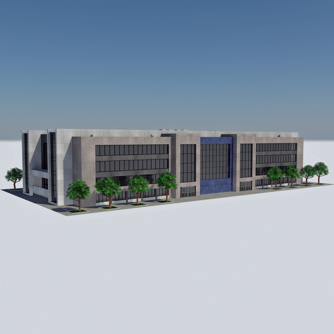- City Office Building 3d Model