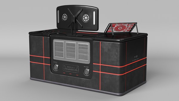 modelo 3d Mesa Computadora Futurista Oscura - TurboSquid 2146916