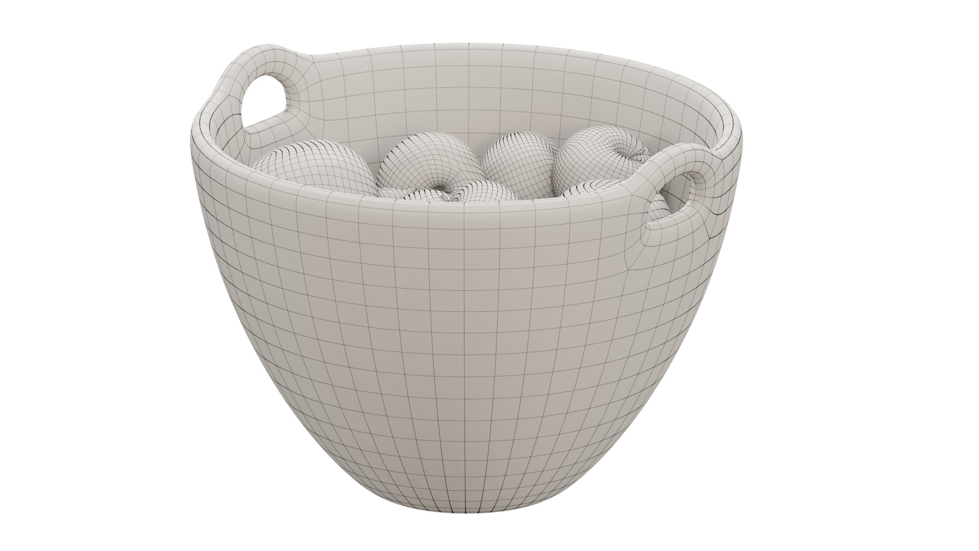 Ono fruit salad bowl set 01 3D - TurboSquid 1965461