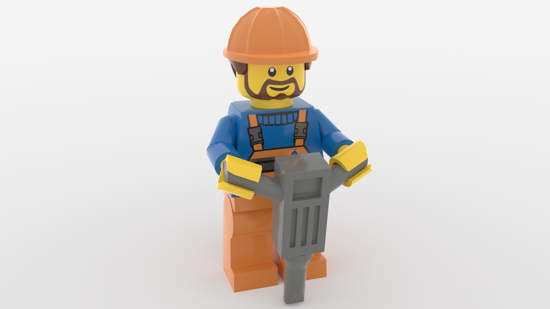 3D Lego Construction Worker - TurboSquid 1755434