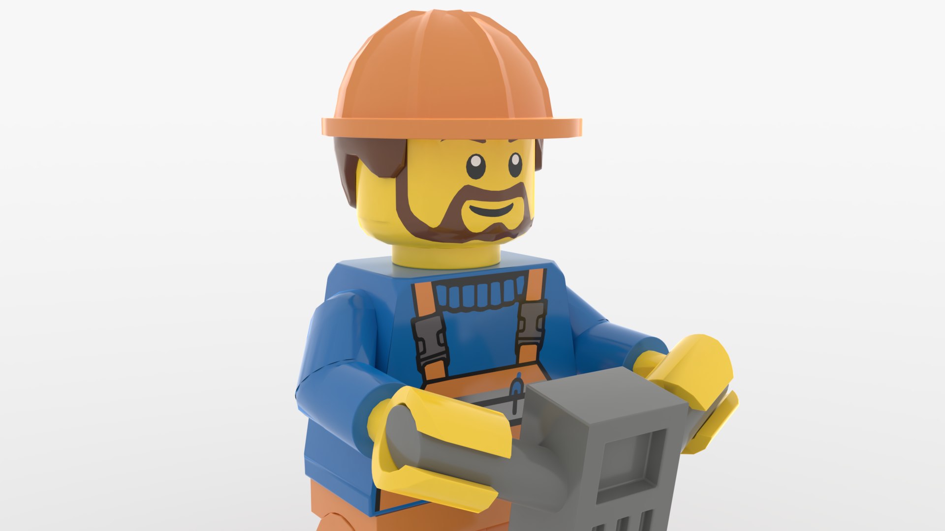 3D Lego Construction Worker - TurboSquid 1755434