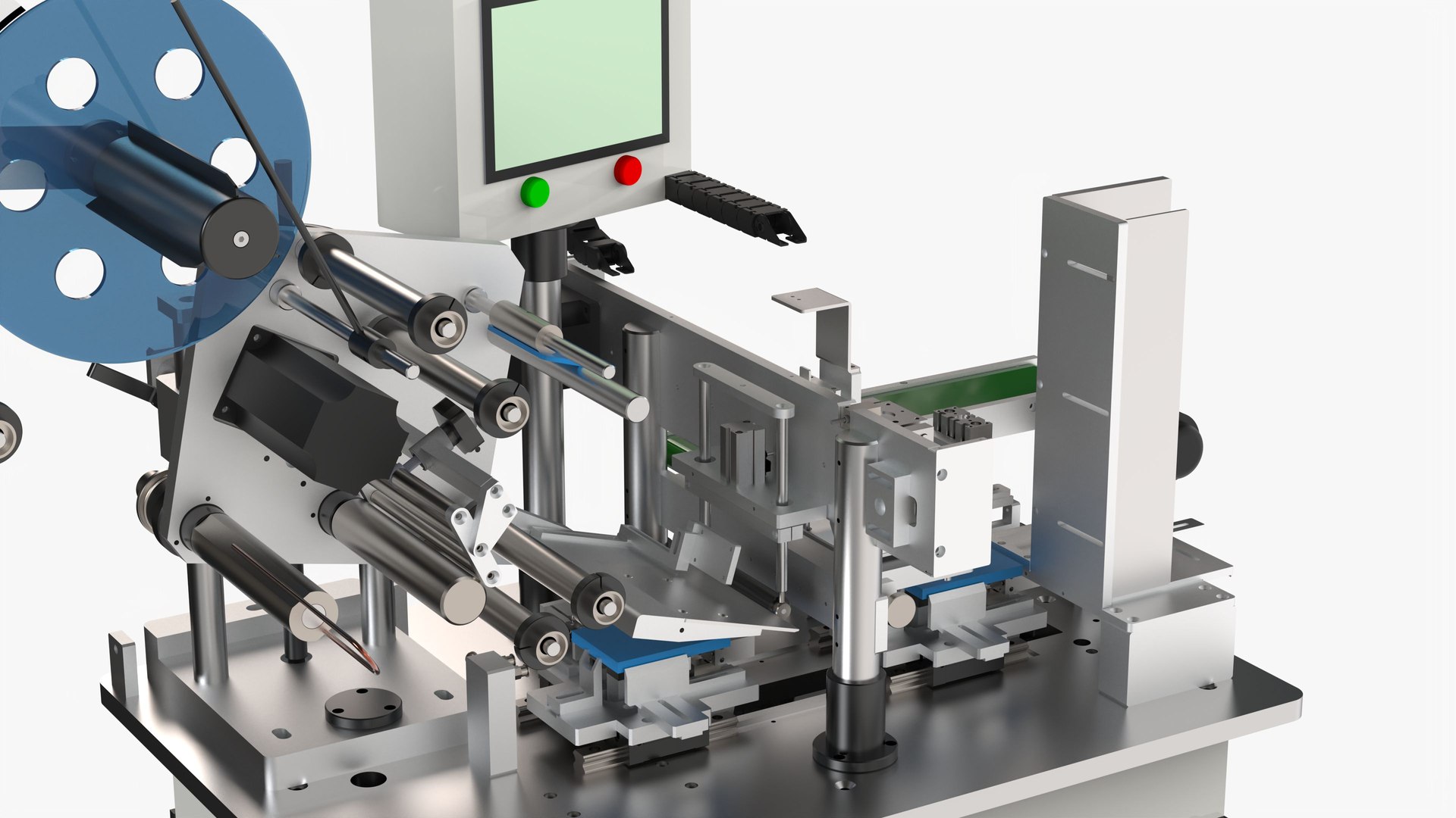 Automatic Mobile Phone Battery 4 Sides Labeling Machine 3D Model ...