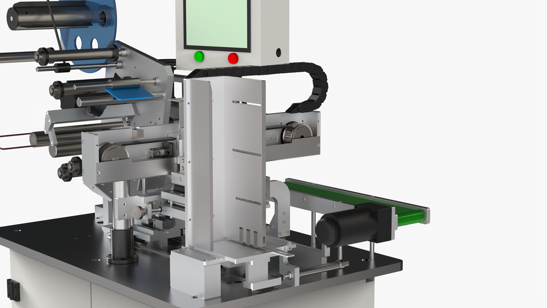 Automatic Mobile Phone Battery 4 Sides Labeling Machine 3D Model ...