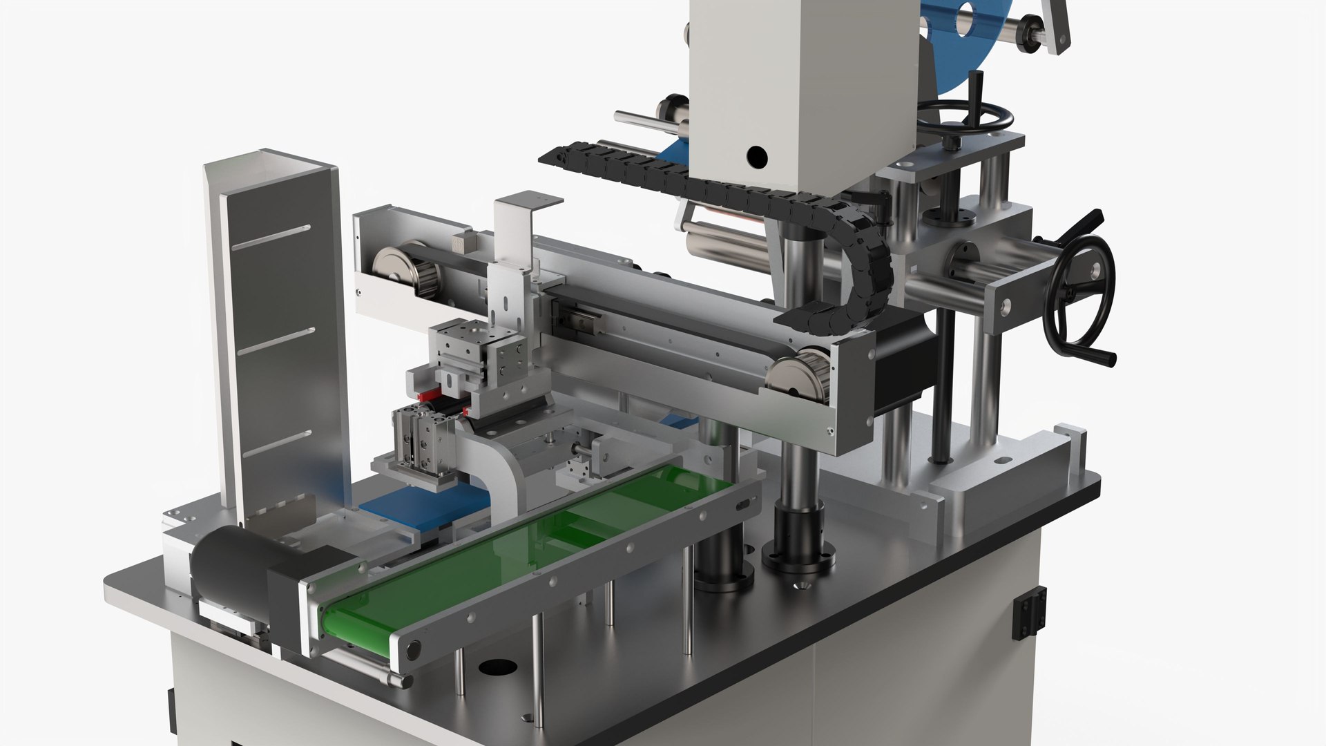 Automatic Mobile Phone Battery 4 Sides Labeling Machine 3D Model ...