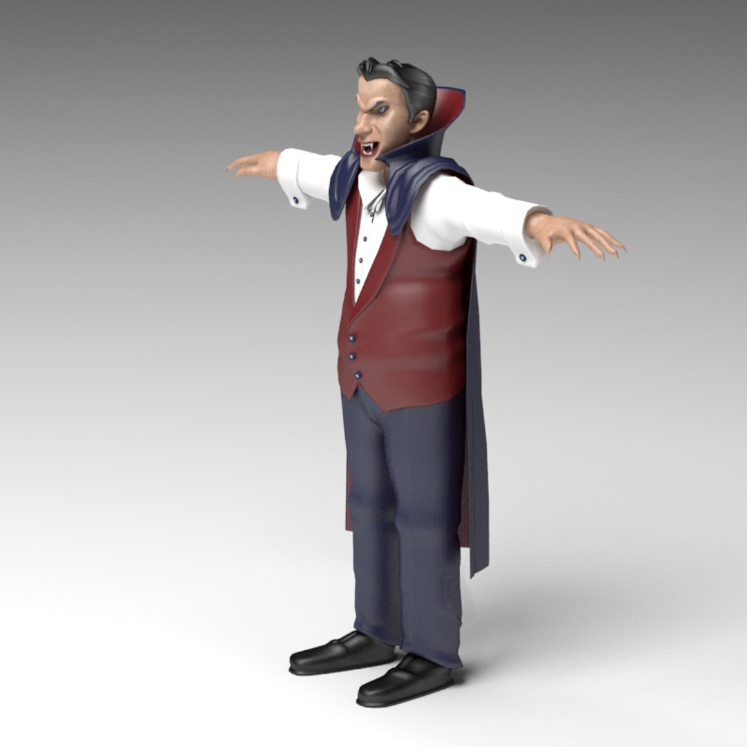 Vampire Human Man 3d 3ds