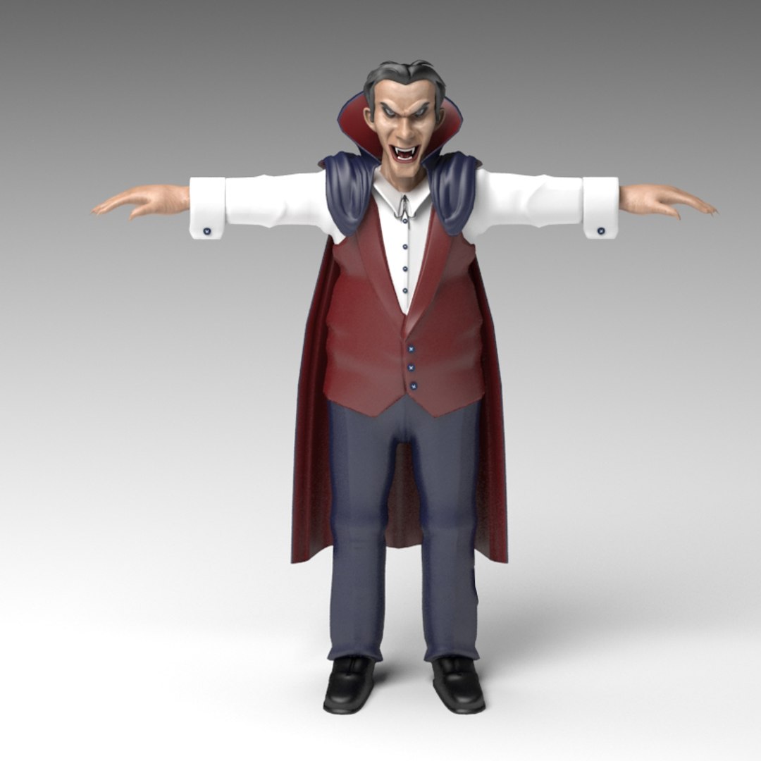 Vampire Human Man 3d 3ds