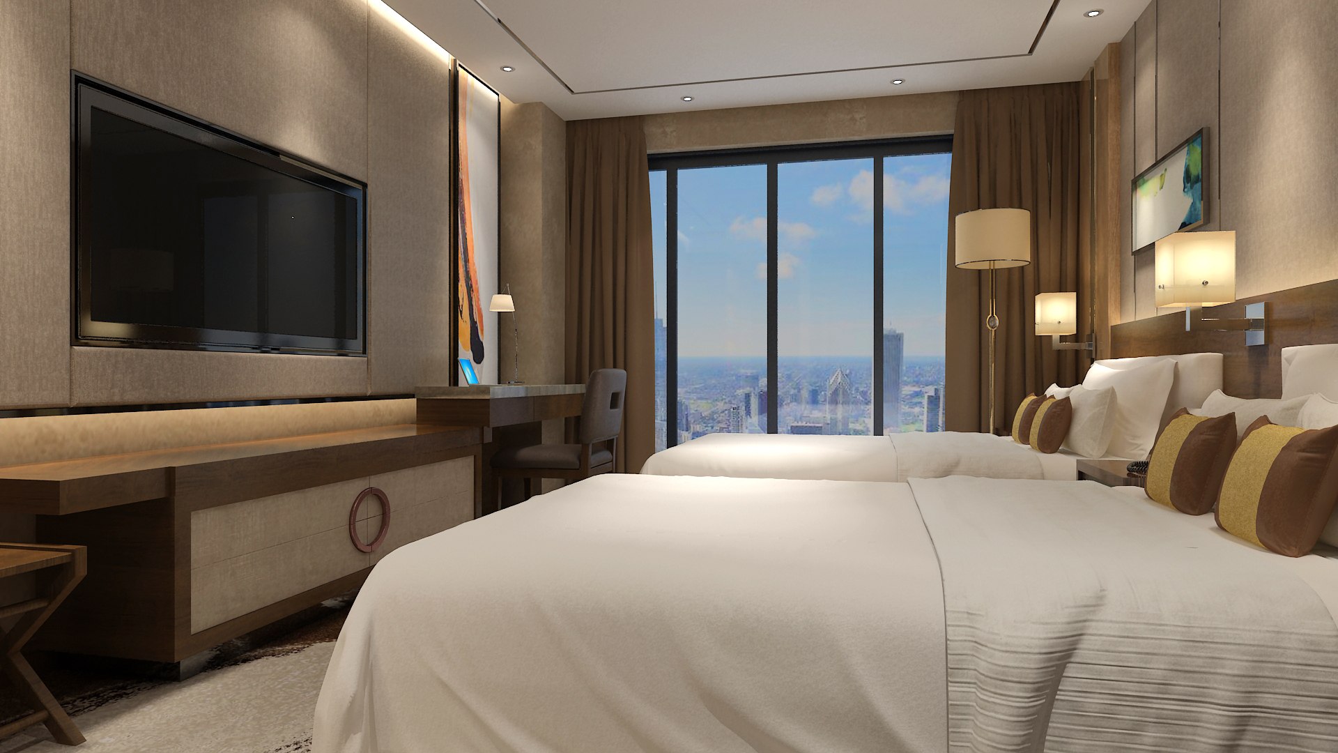 3D Hotel Room 08 Model - TurboSquid 2162478