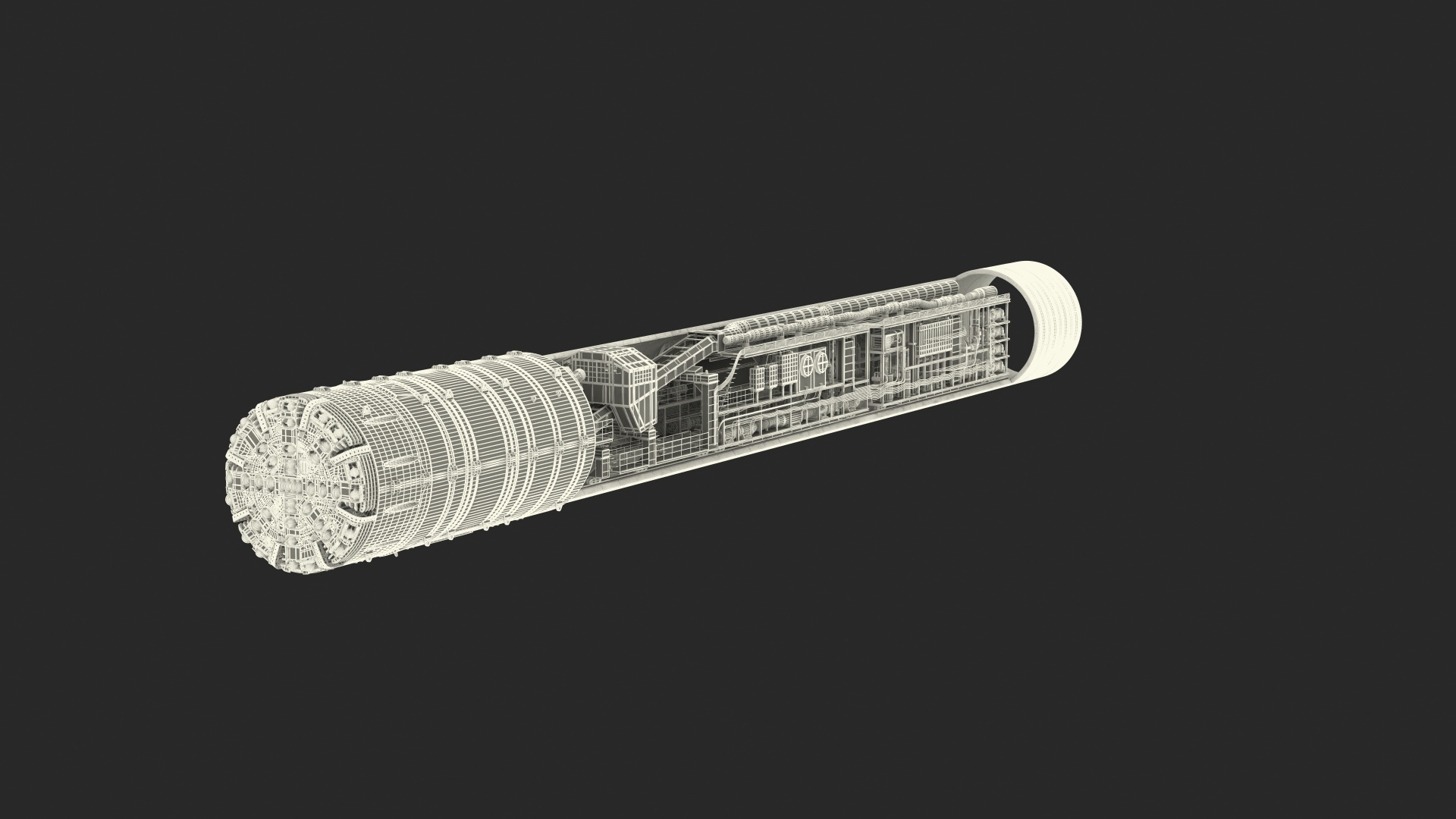 3D Nora Tunnel Boring Machine - TurboSquid 1436204