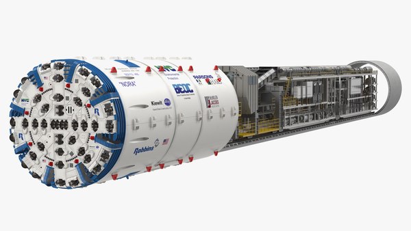 3D nora tunnel boring machine - TurboSquid 1436204