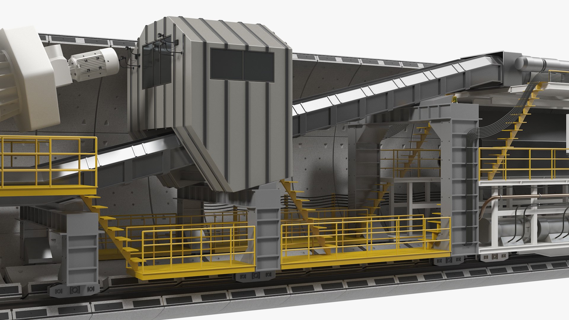 3D nora tunnel boring machine - TurboSquid 1436204