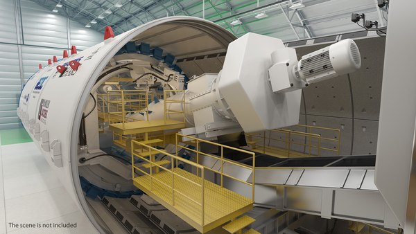 3D nora tunnel boring machine - TurboSquid 1436204