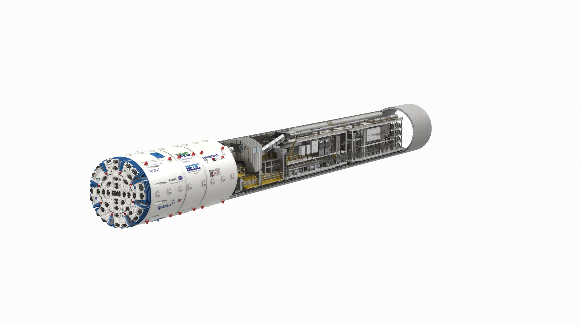 3D Nora Tunnel Boring Machine - TurboSquid 1436204