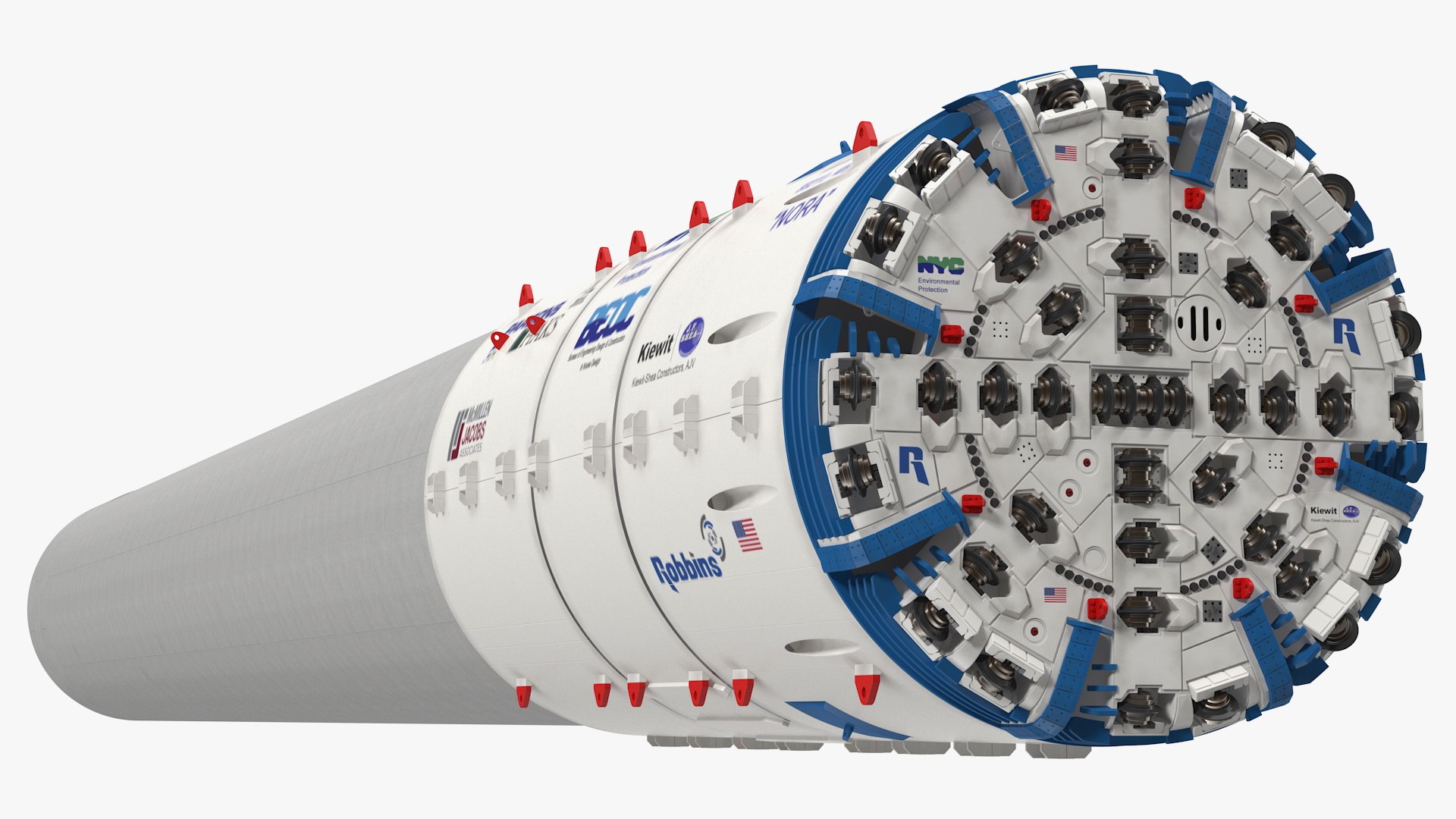3D nora tunnel boring machine - TurboSquid 1436204