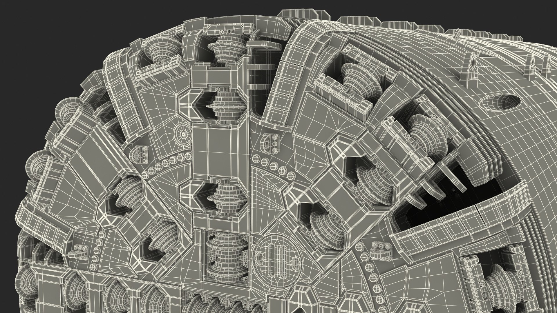 3D nora tunnel boring machine - TurboSquid 1436204