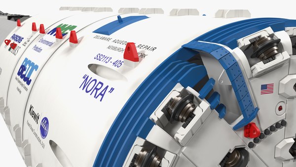 3D nora tunnel boring machine - TurboSquid 1436204