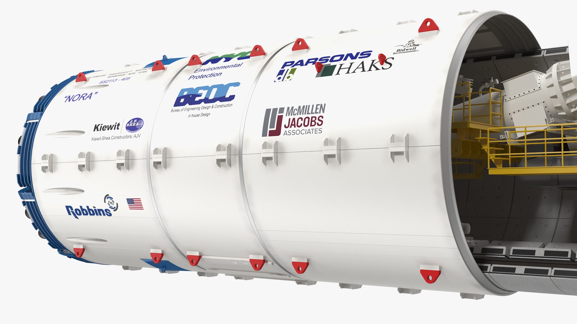 3D nora tunnel boring machine - TurboSquid 1436204