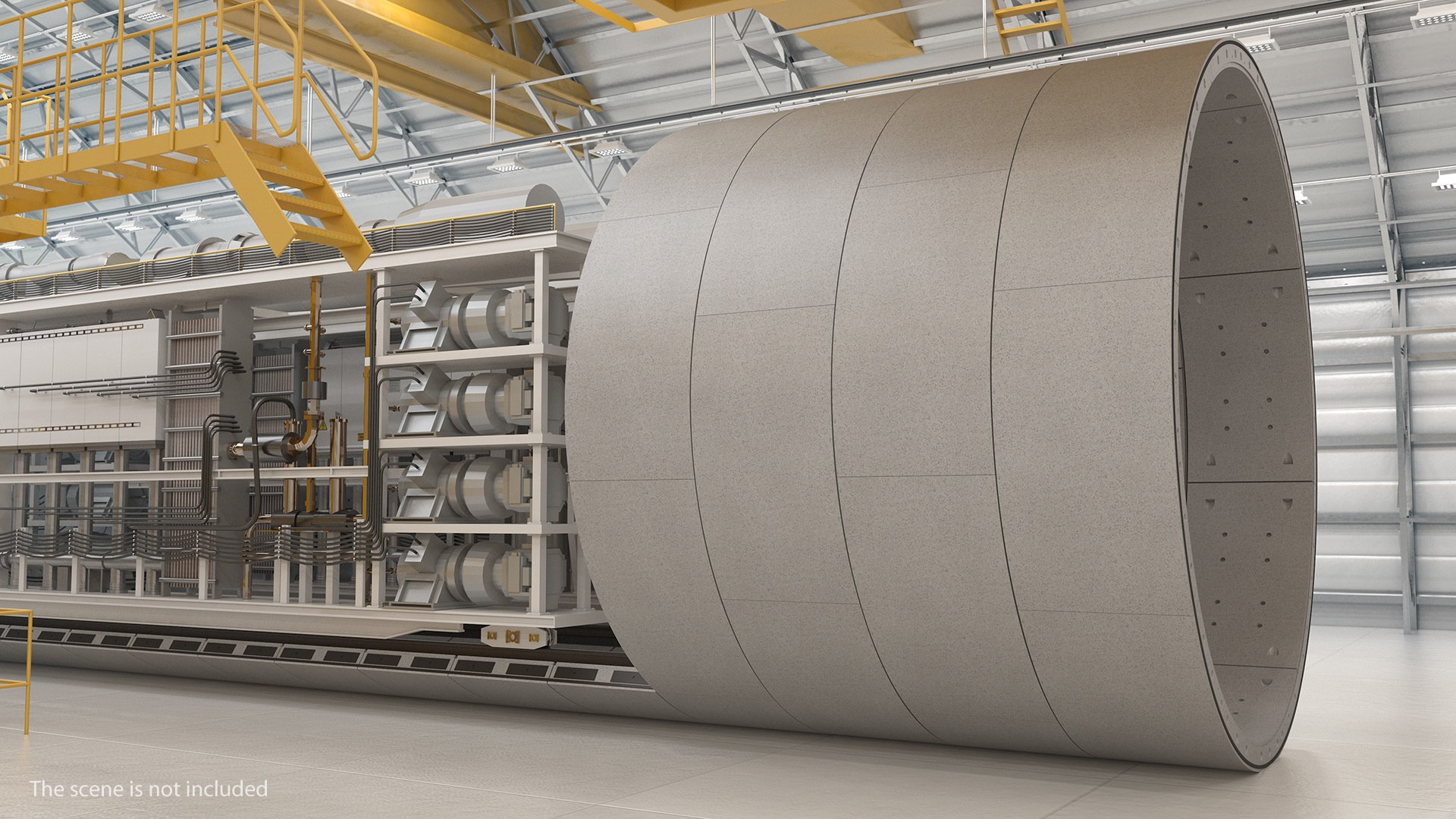 3D nora tunnel boring machine - TurboSquid 1436204