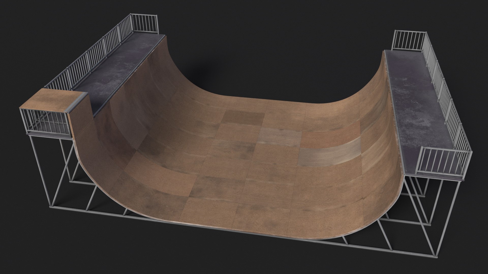3D Extreme Sports Half Pipe - TurboSquid 2307234