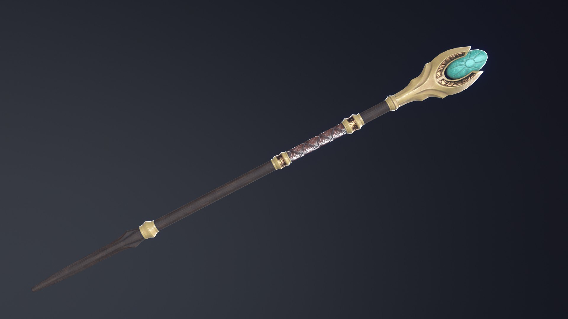 3D Fantasy Staff Set 05 - TurboSquid 1723076