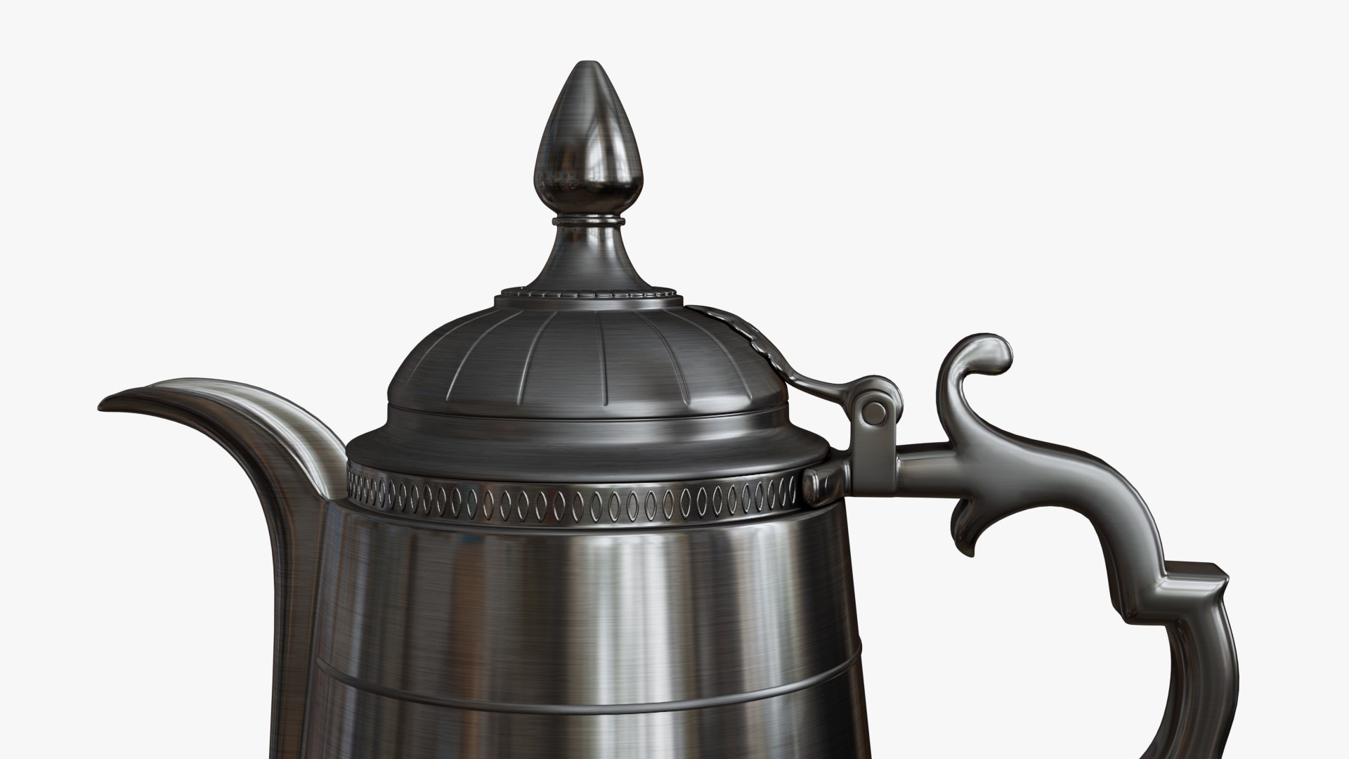 3D Metal Lidded Pitcher Model - TurboSquid 2260596