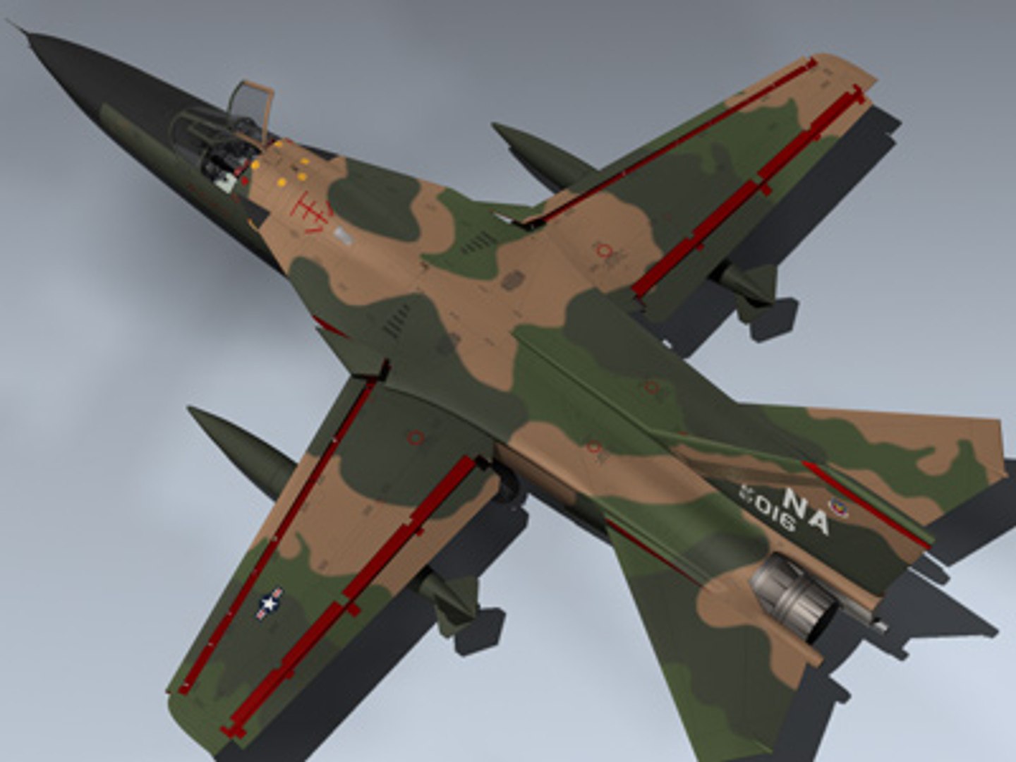 F-111a Aardvark 3d Model