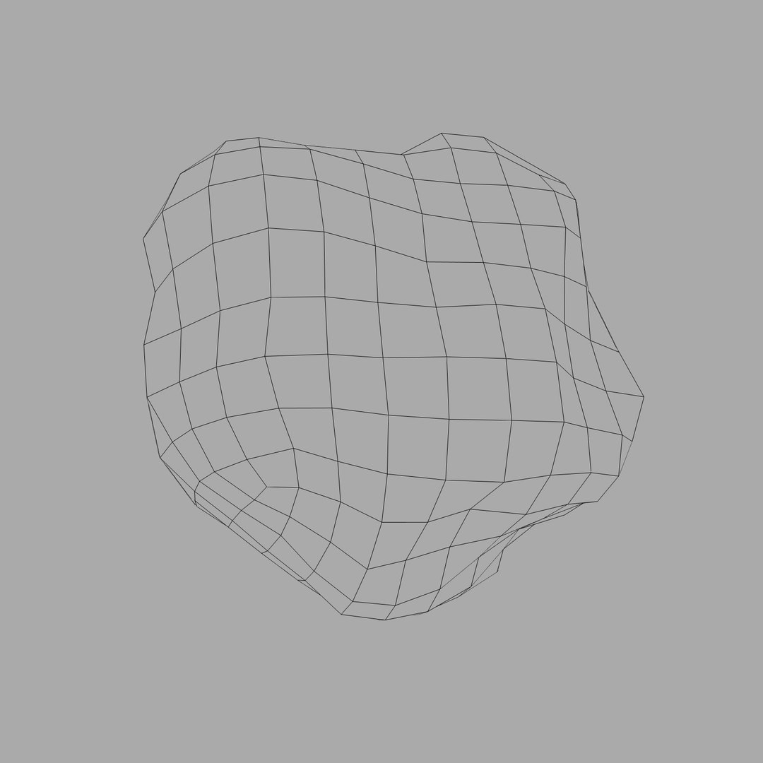3d boulder model