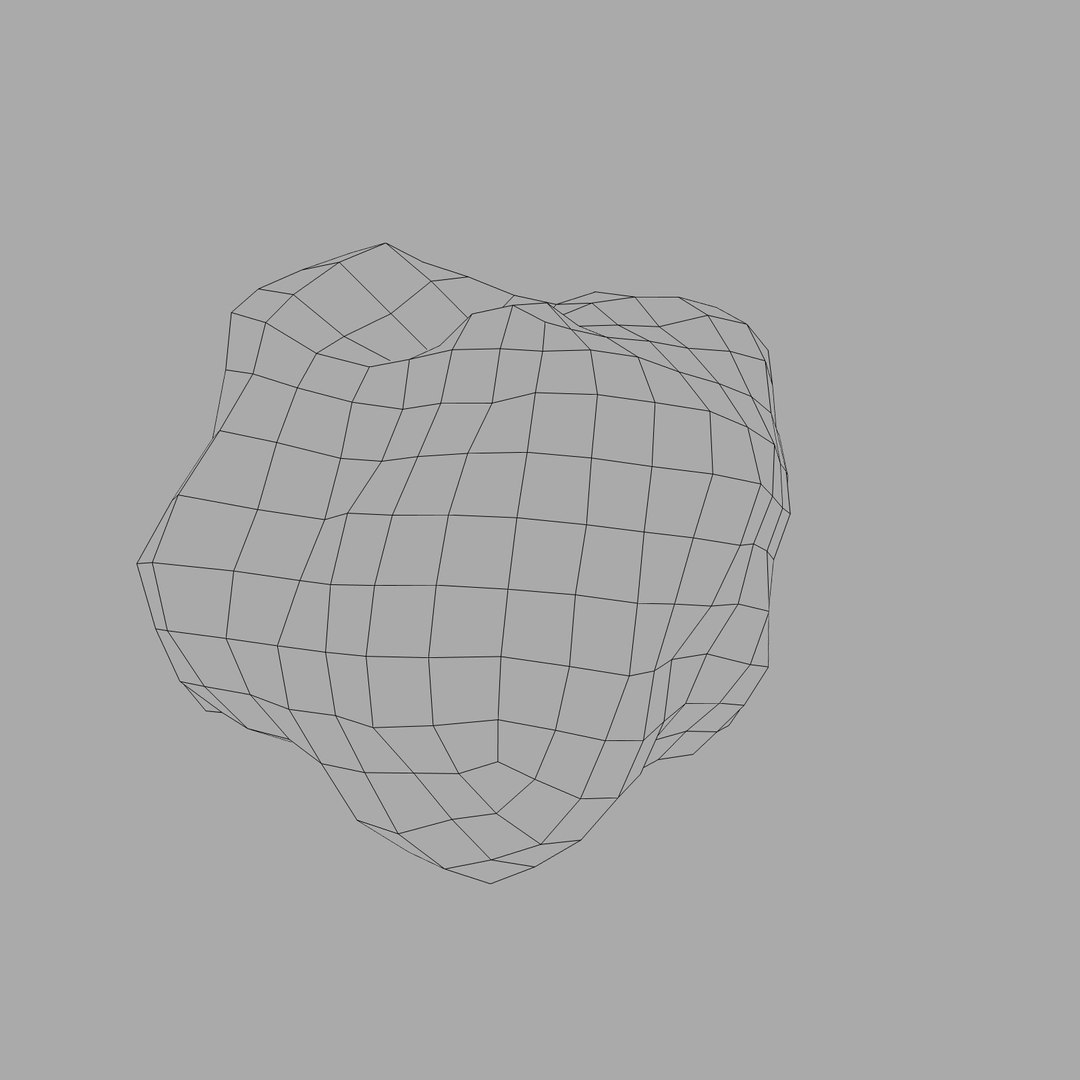 3d boulder model