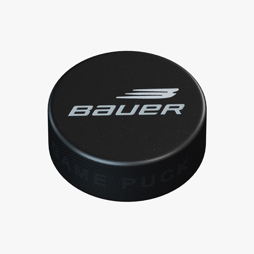 3d Model Bauer Hockey Sticks Puck