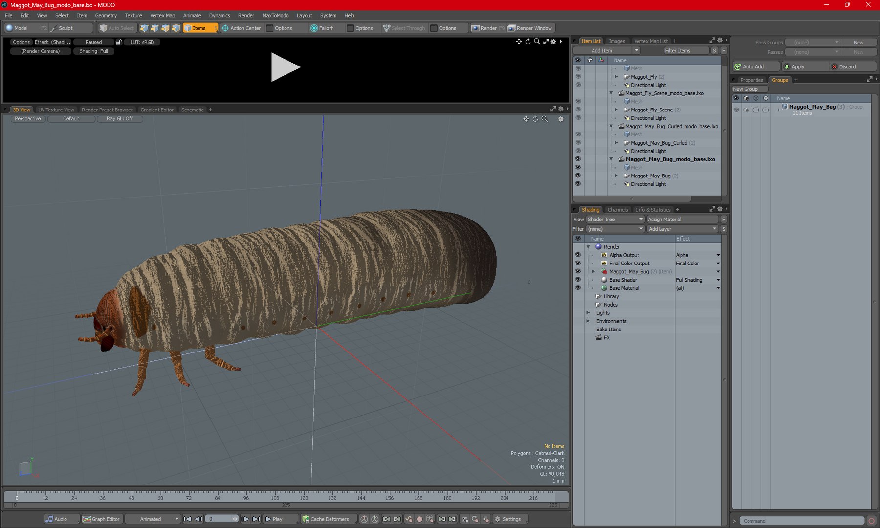 3D Maggot May Bug model - TurboSquid 2164229