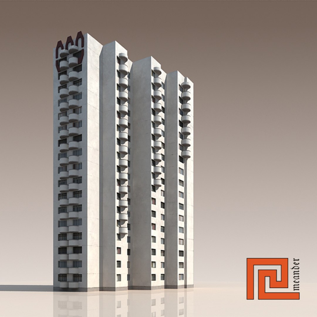 High-rise Building 3d 3ds
