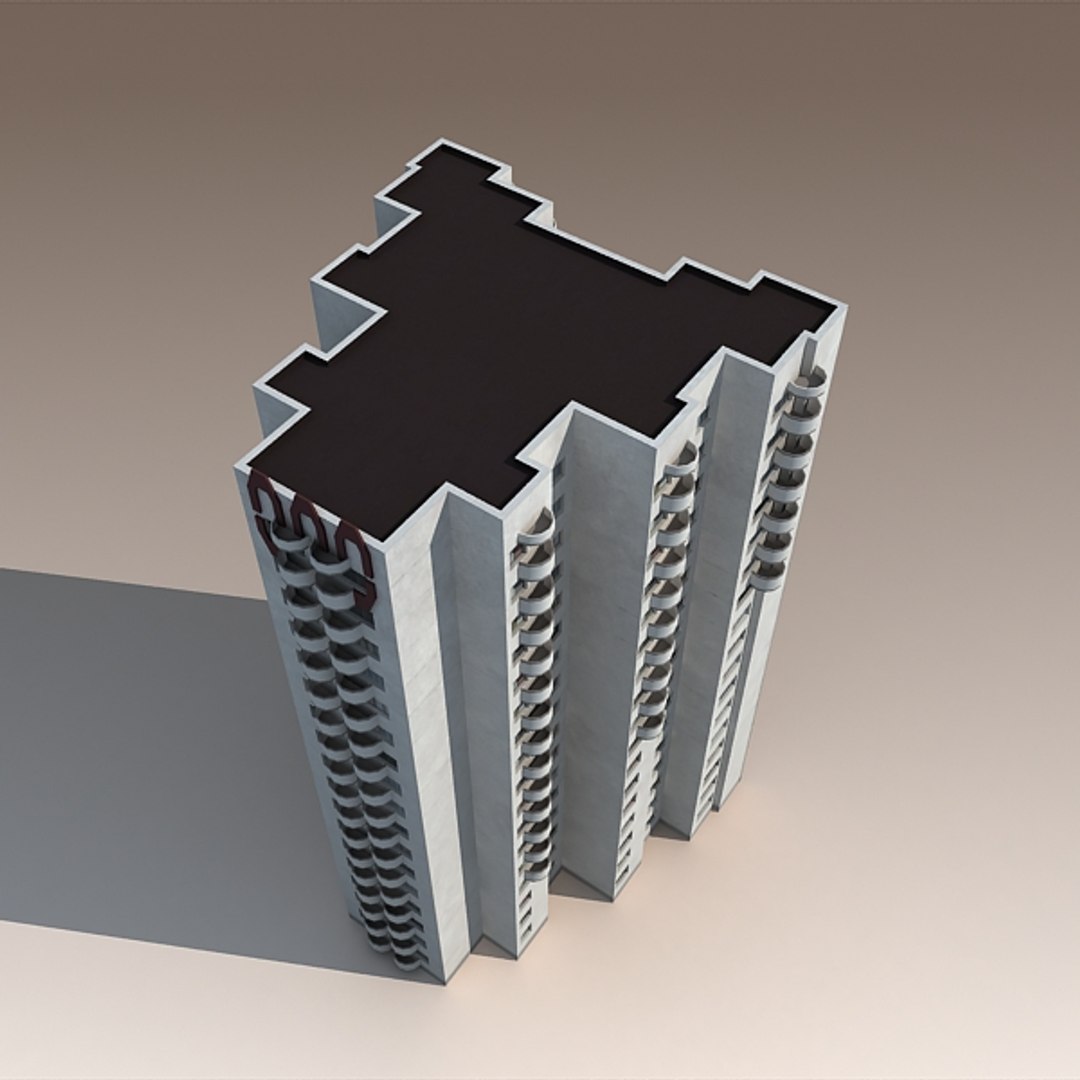 High-rise Building 3d 3ds