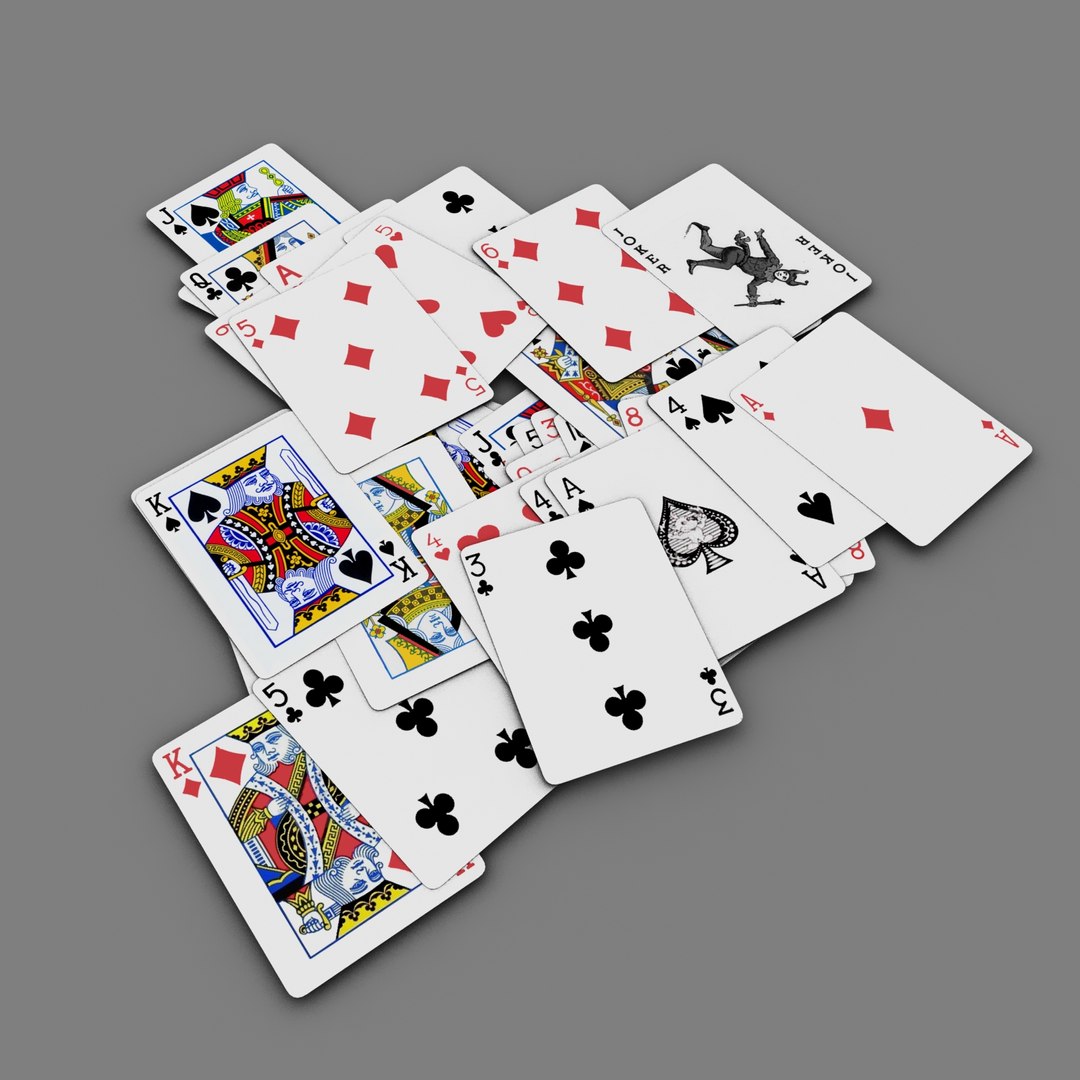 3d Model Playing Cards