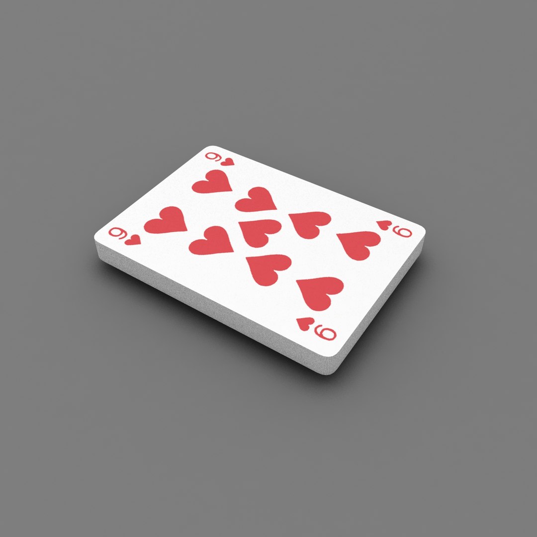 3d Model Playing Cards