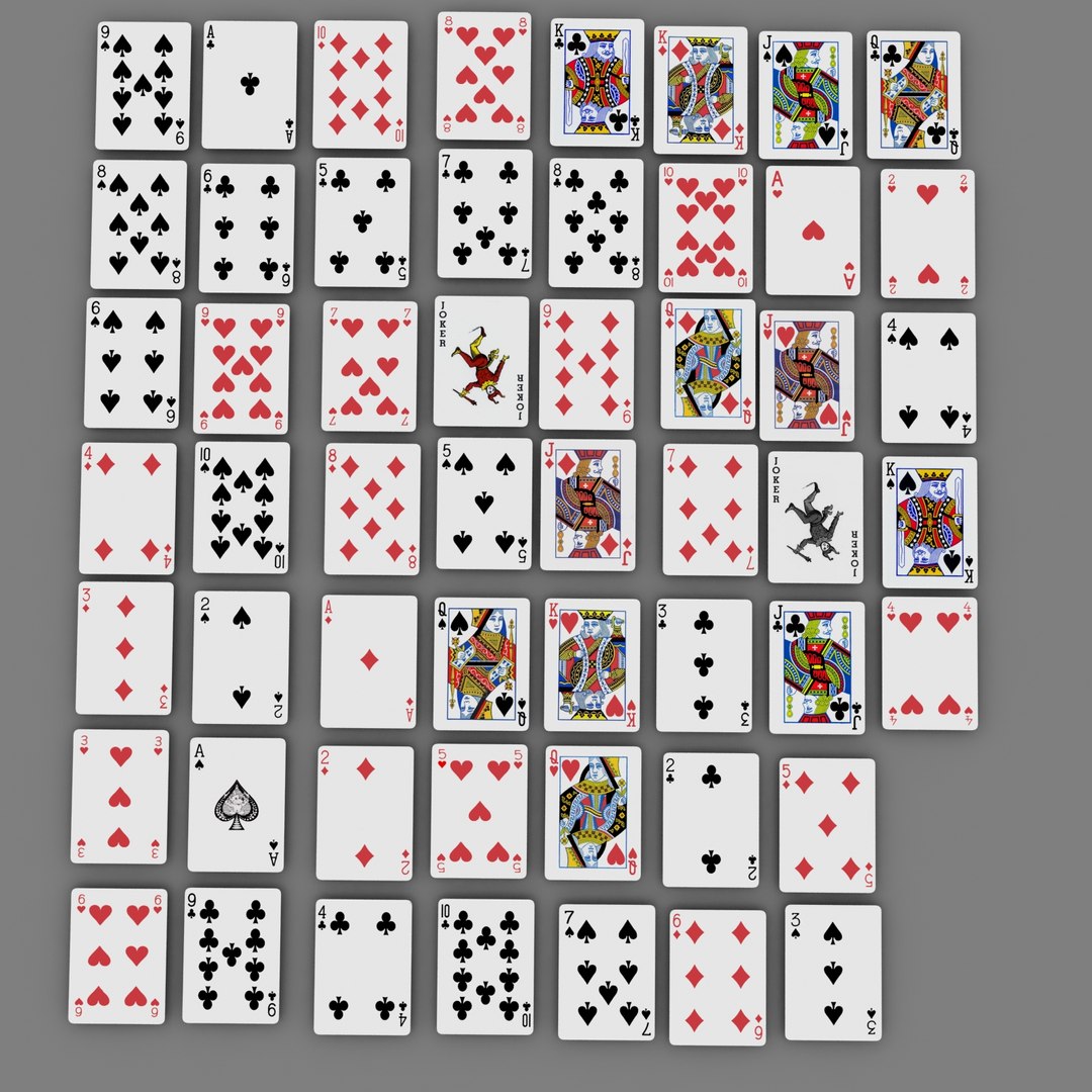 3d Model Playing Cards