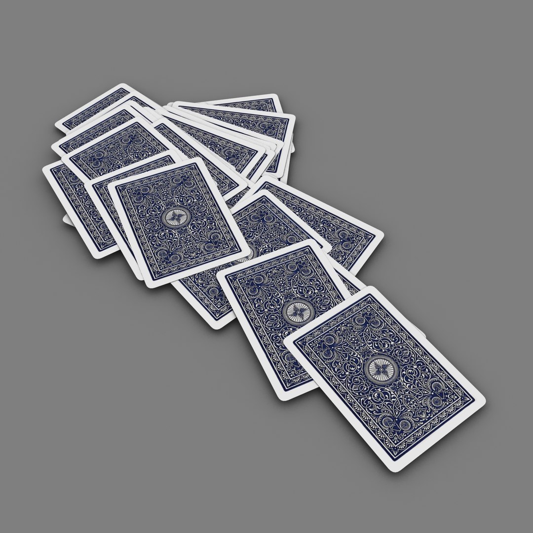 3d Model Playing Cards