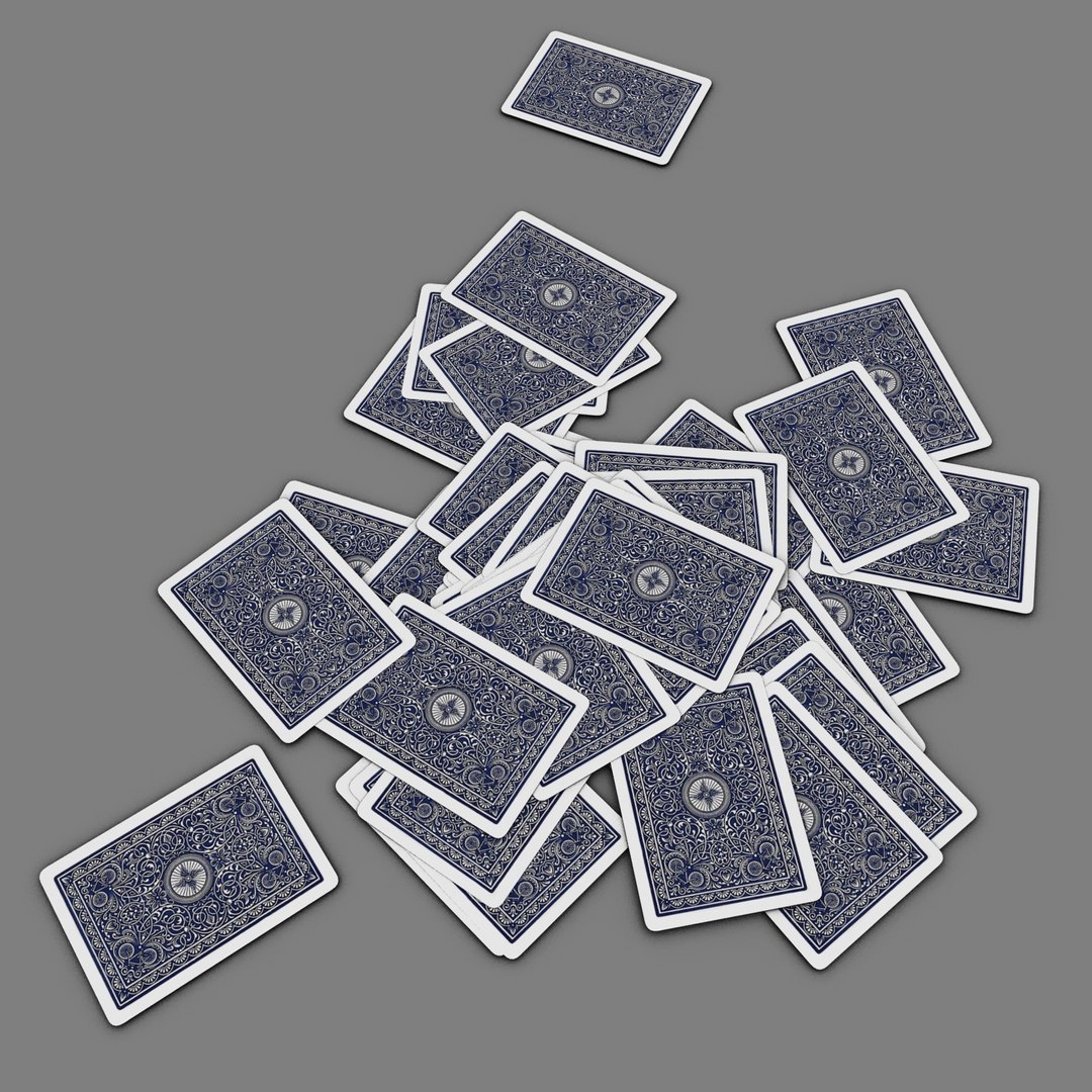 3d Model Playing Cards