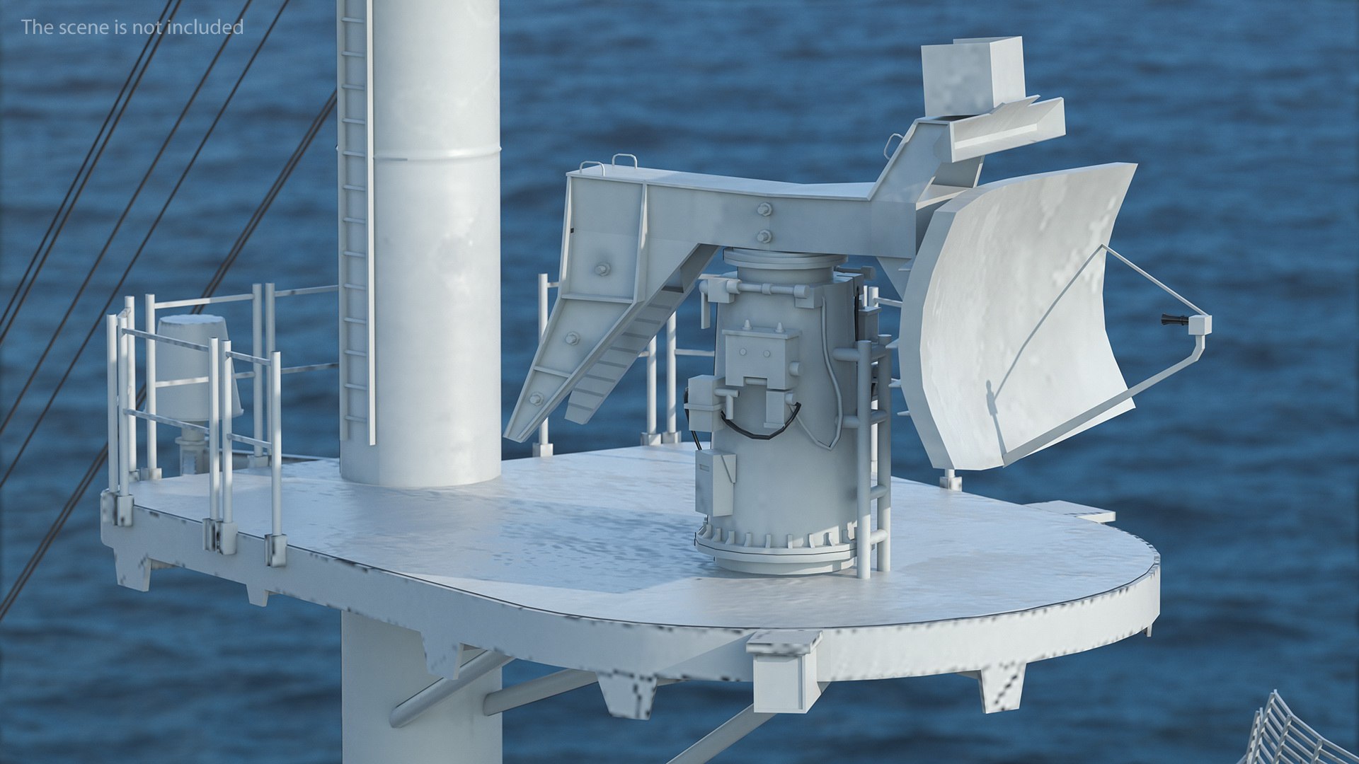 3D Military Ship Radar - TurboSquid 1548375