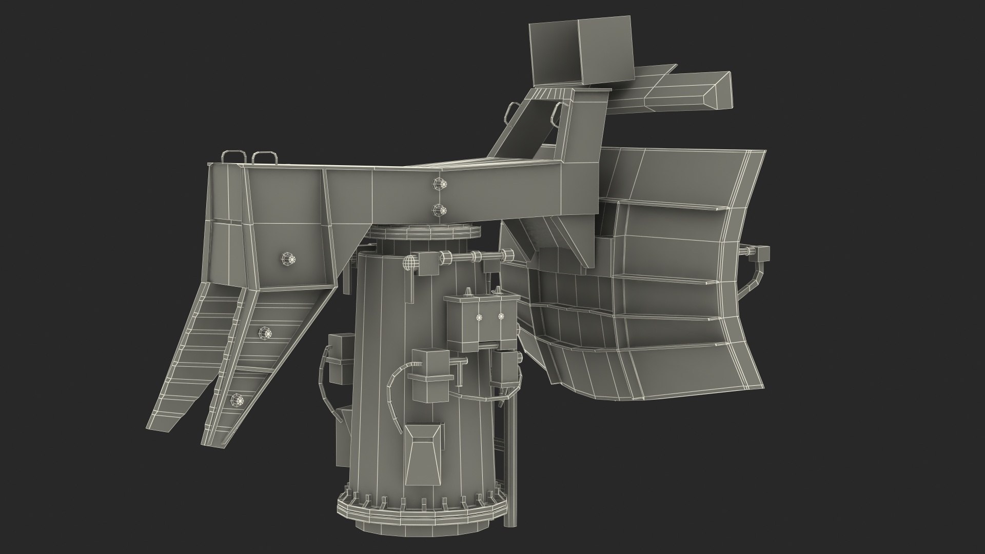 3D Military Ship Radar - TurboSquid 1548375